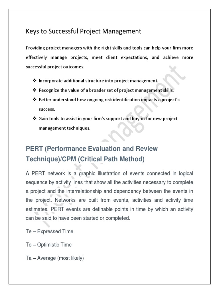 Keys To Successful Project Management 12 | PDF | Project Management ...