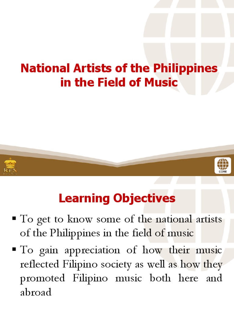 National Artists of The Philippines in The Field of Music | PDF | Sound ...