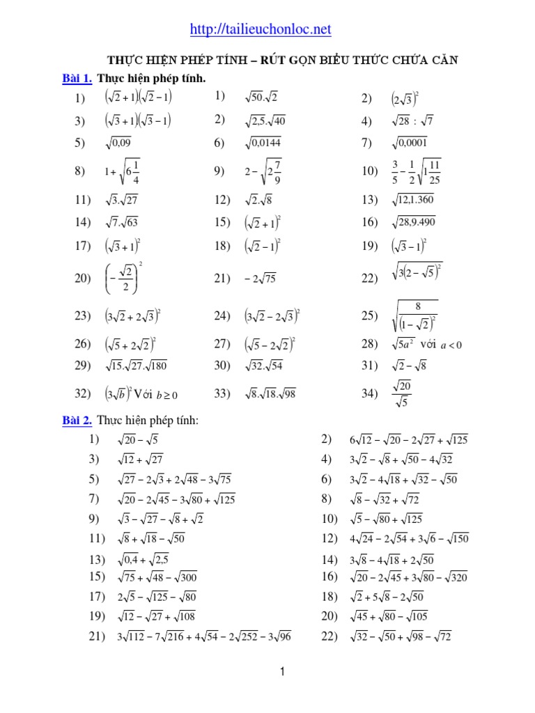 Bai Toan Rut Gon Bieu | PDF