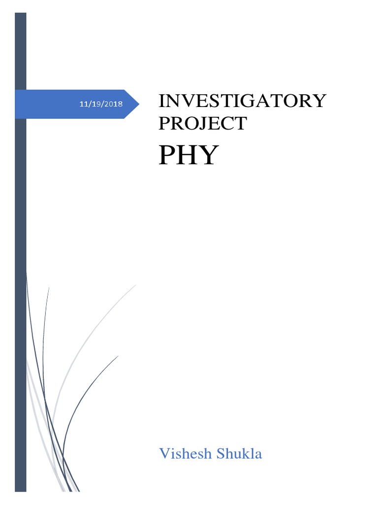 Investigatory Project | PDF