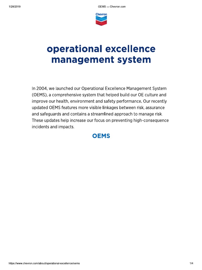 OEMS - Chevron | PDF