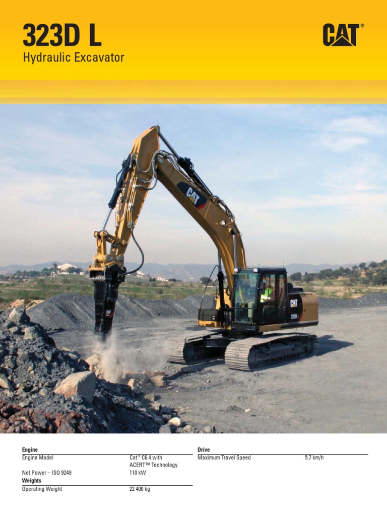 CAT 323 DL 2013 Leaflet | PDF | Engines | Filtration