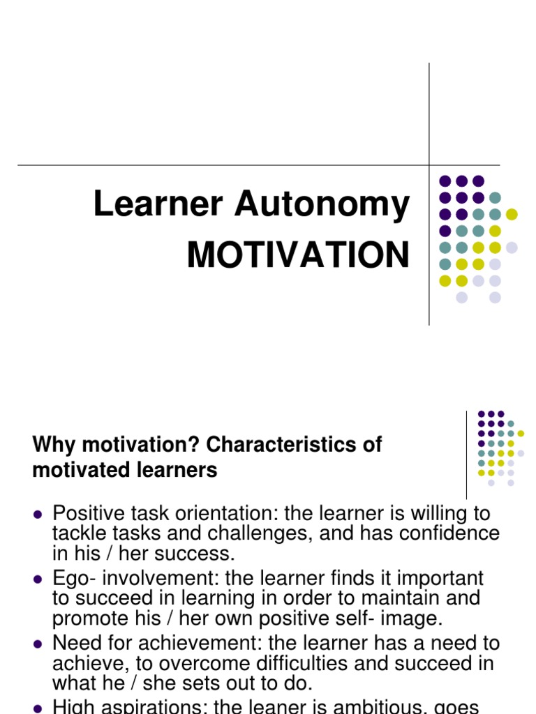 Characteristics of Motivated Learners | PDF