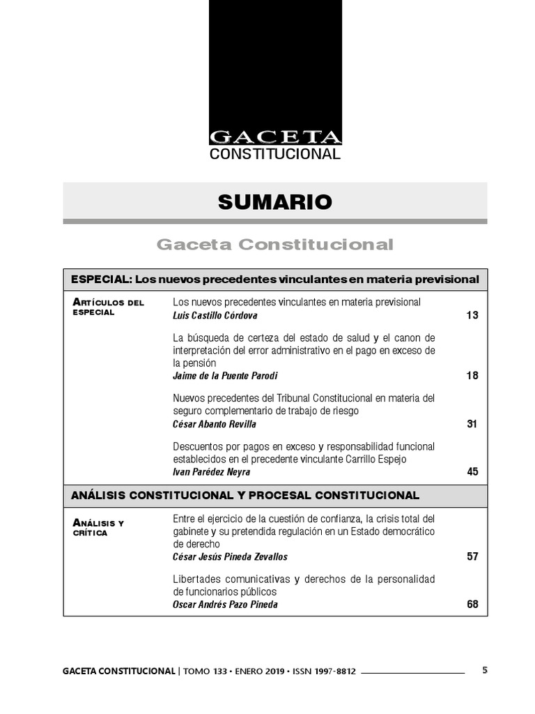 Sumario GC&GPC 133 | PDF | Caso de ley | Ley procesal