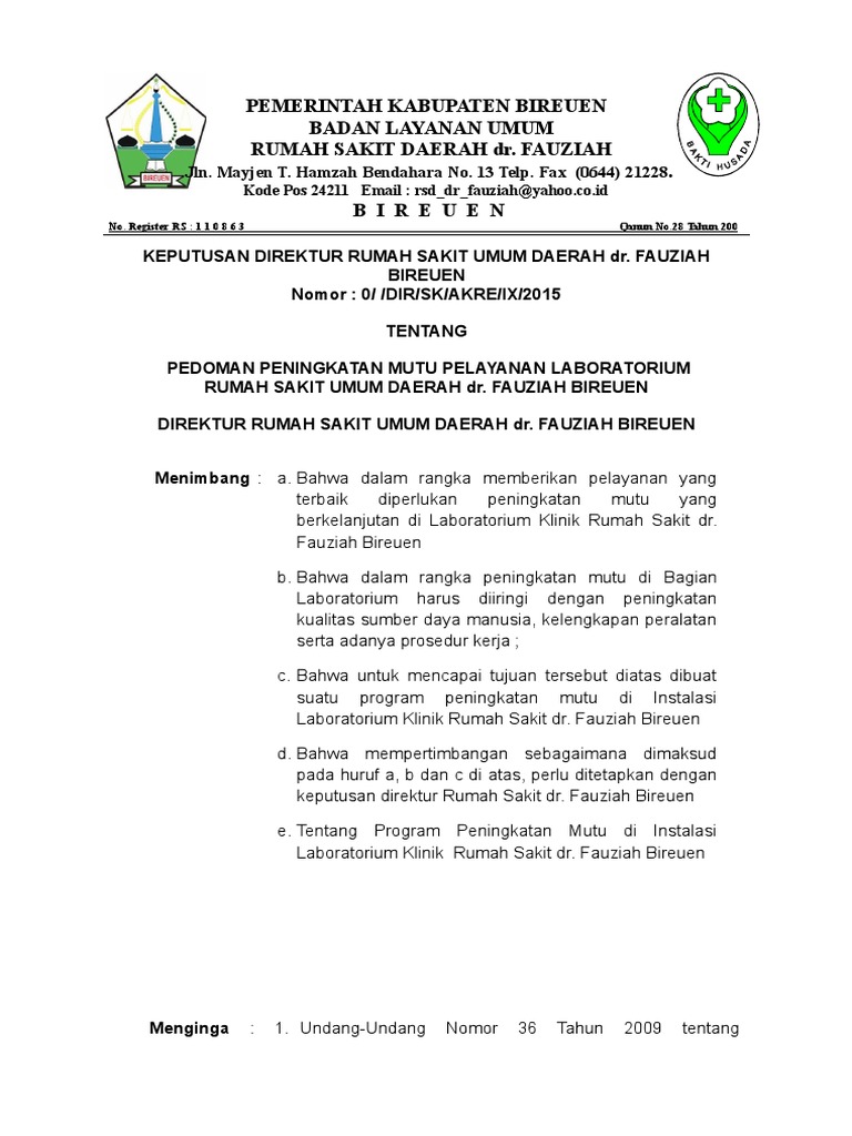 Program Peningkatan Mutu Laboratorium | PDF