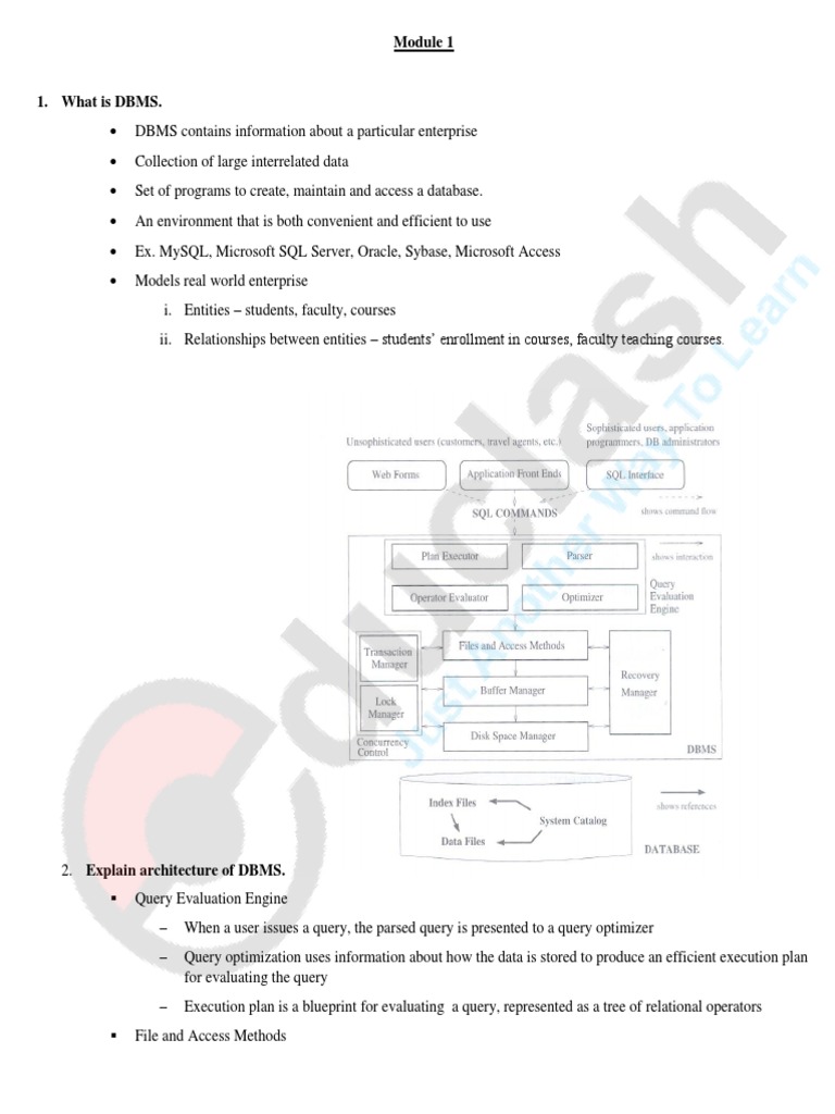 DBMS Solved Paper | PDF | Database Index | Database Transaction