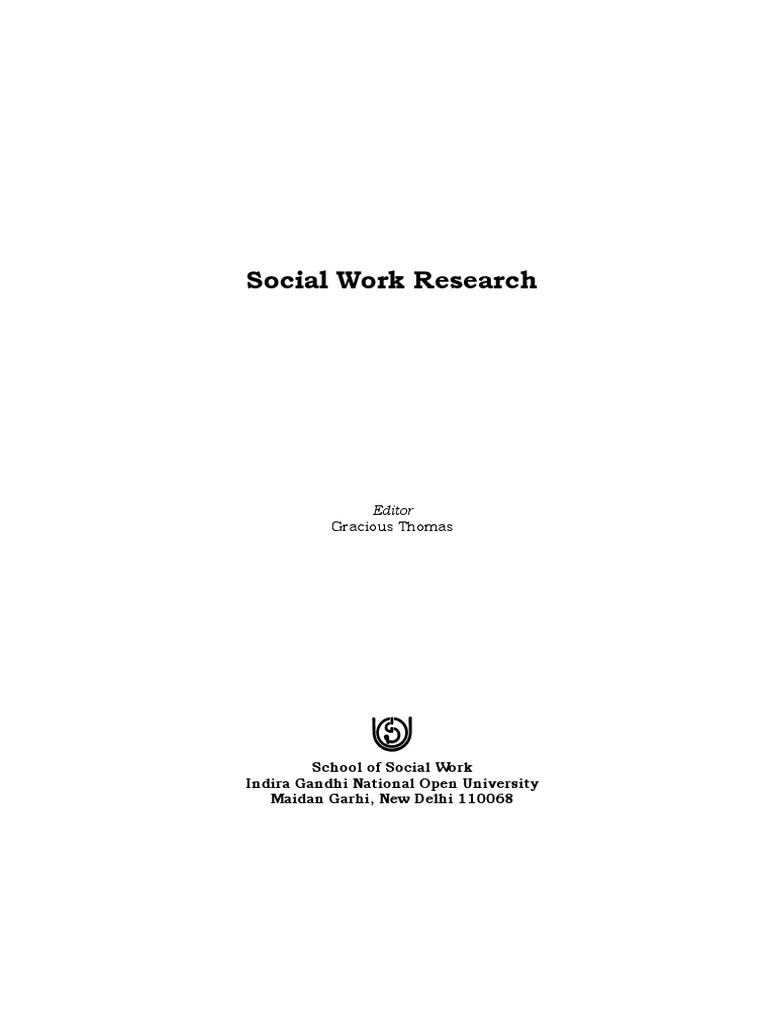 MSW 006 Social Work Research | PDF | Scientific Method | Social Research
