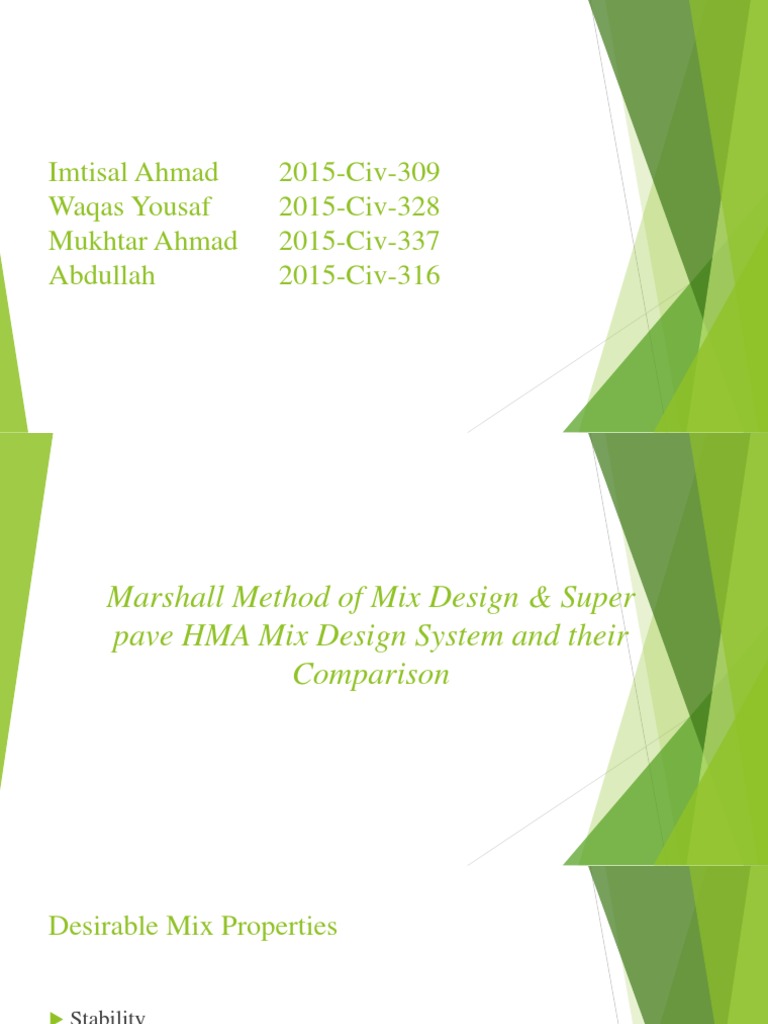 Marshall vs. Superpave Mix Design | PDF | Road Surface | Asphalt