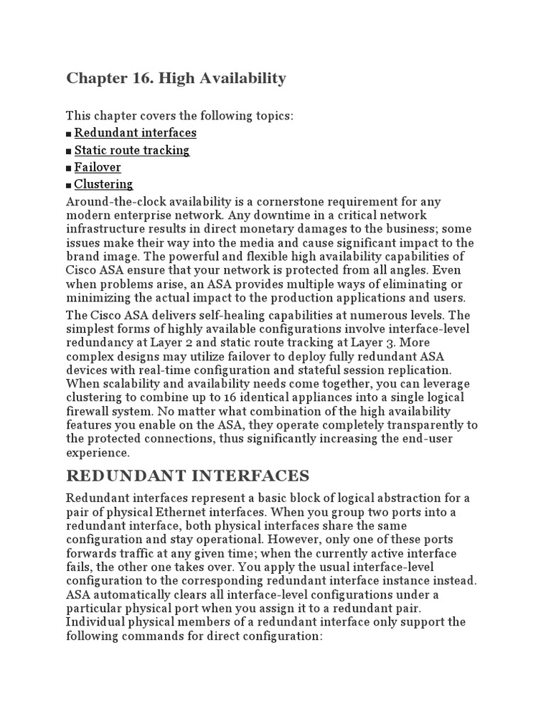 High Availability | PDF | Network Switch | Ip Address