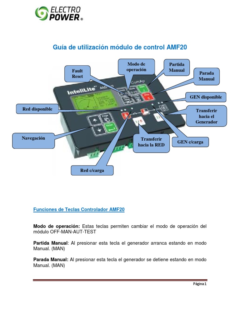 Instructivo AMF20 MANUAL | PDF | Generador eléctrico | Bienes ...
