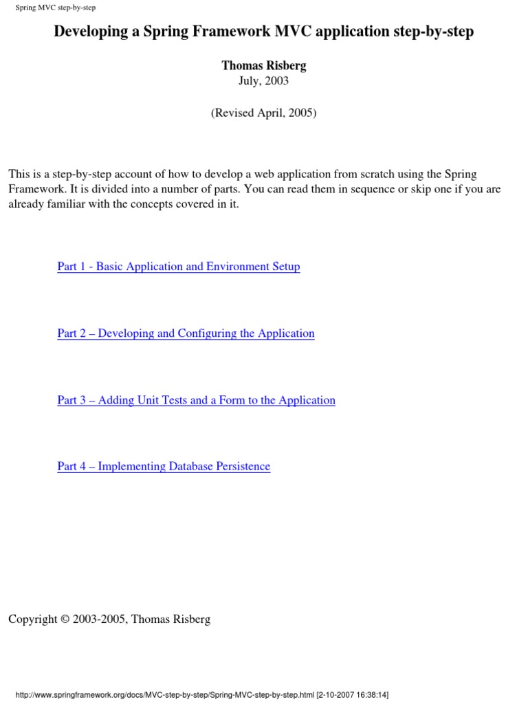 Spring Step by Step | Download Free PDF | Java Server Pages | Spring ...