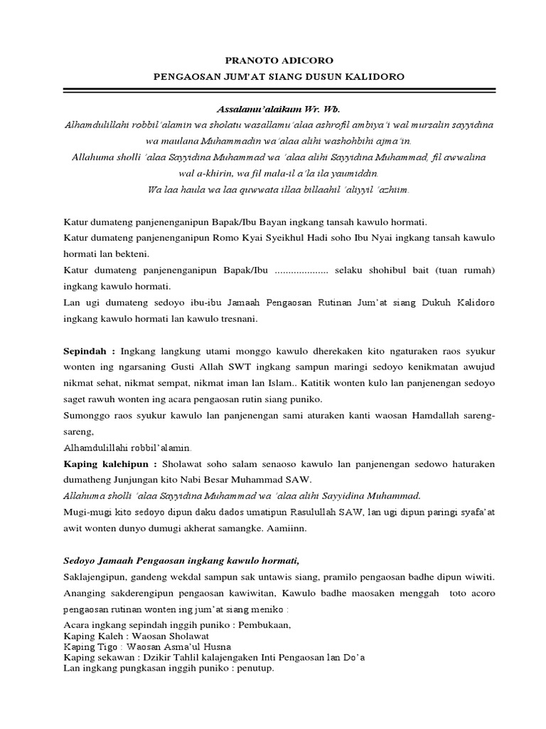 Pranata Adicara | PDF