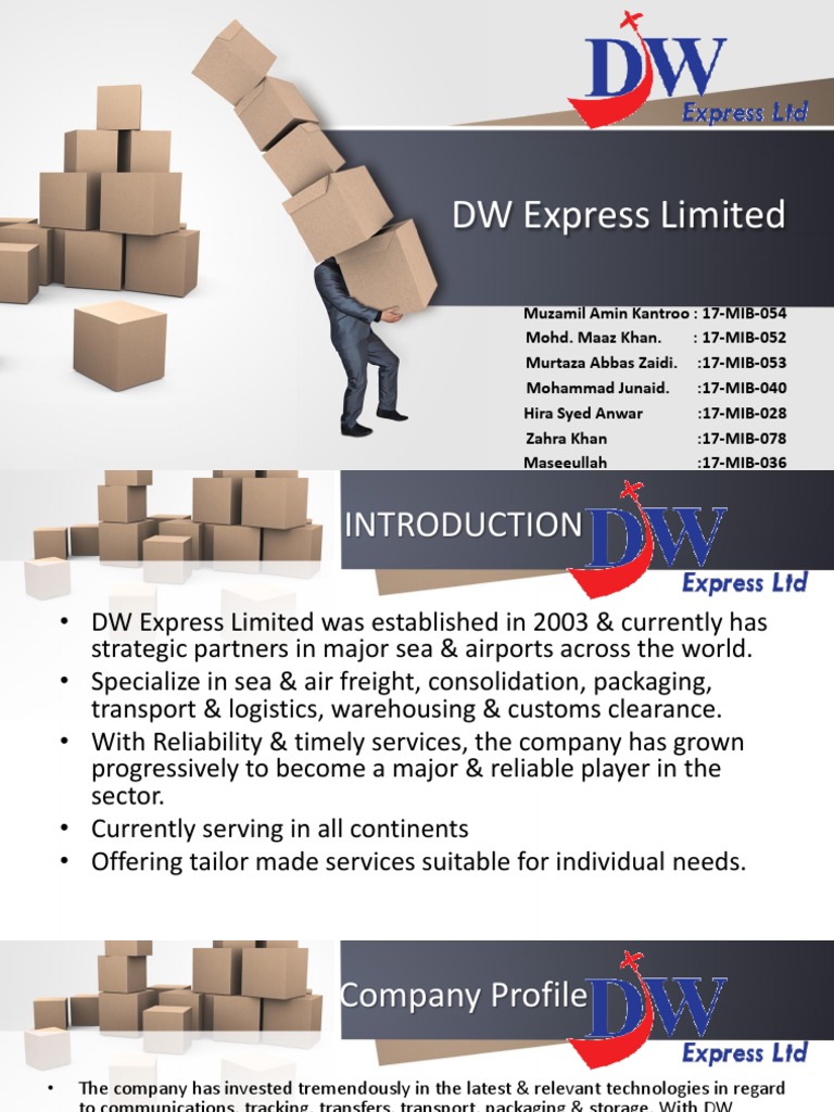 DW Express Limited | PDF | Cargo | Logistics