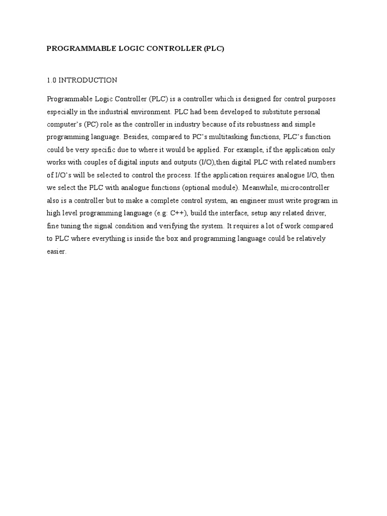 Understanding Programmable Logic Controllers | PDF | Computers