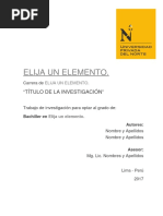 Hoja de Presentacion Word para Trabajos o Informes | PDF