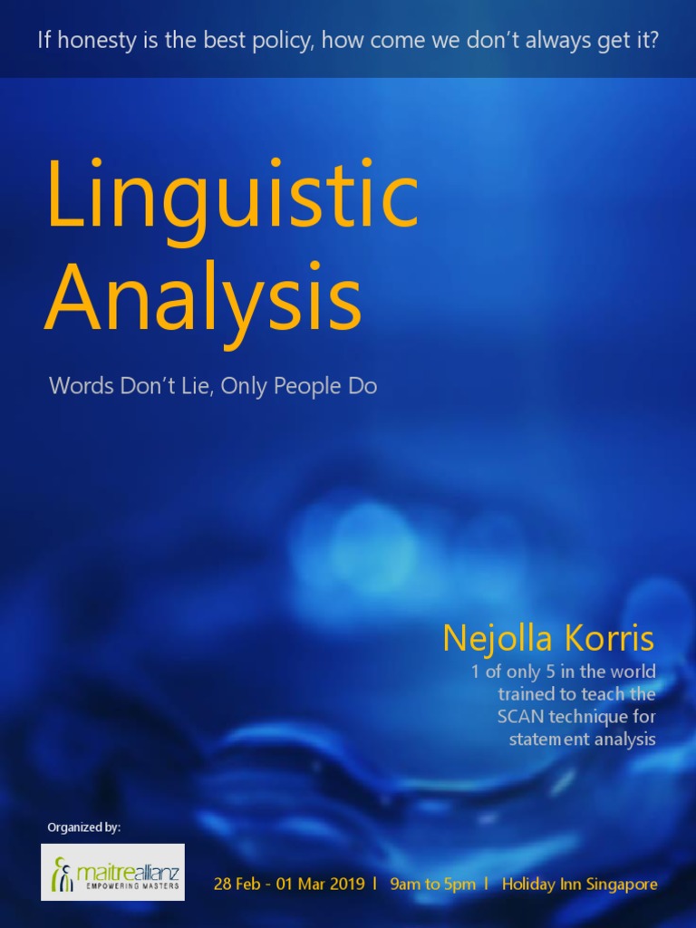 Learn How To Detect Lies and Deception | PDF | Deception | Business