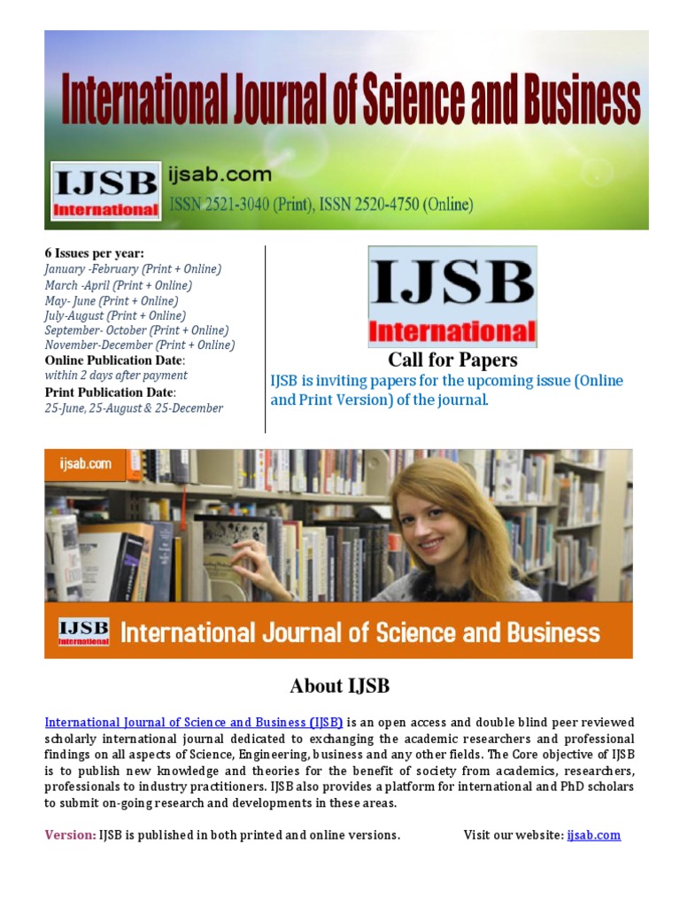 IJSB | PDF | Academic Journal | Engineering