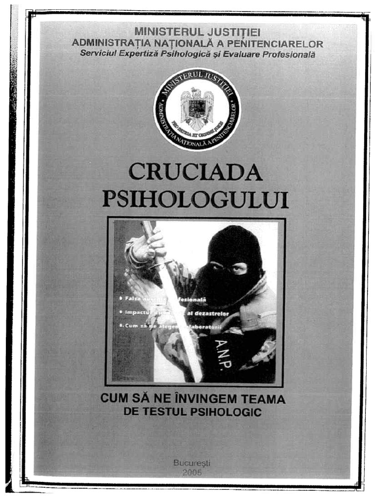 Cruciada Psihologului PDF | PDF