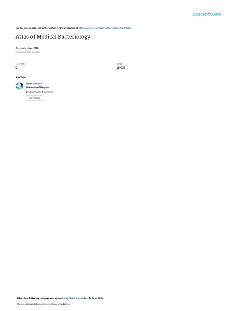 Atlas Medical Bacteriology | PDF | Streptococcus | Bacillus