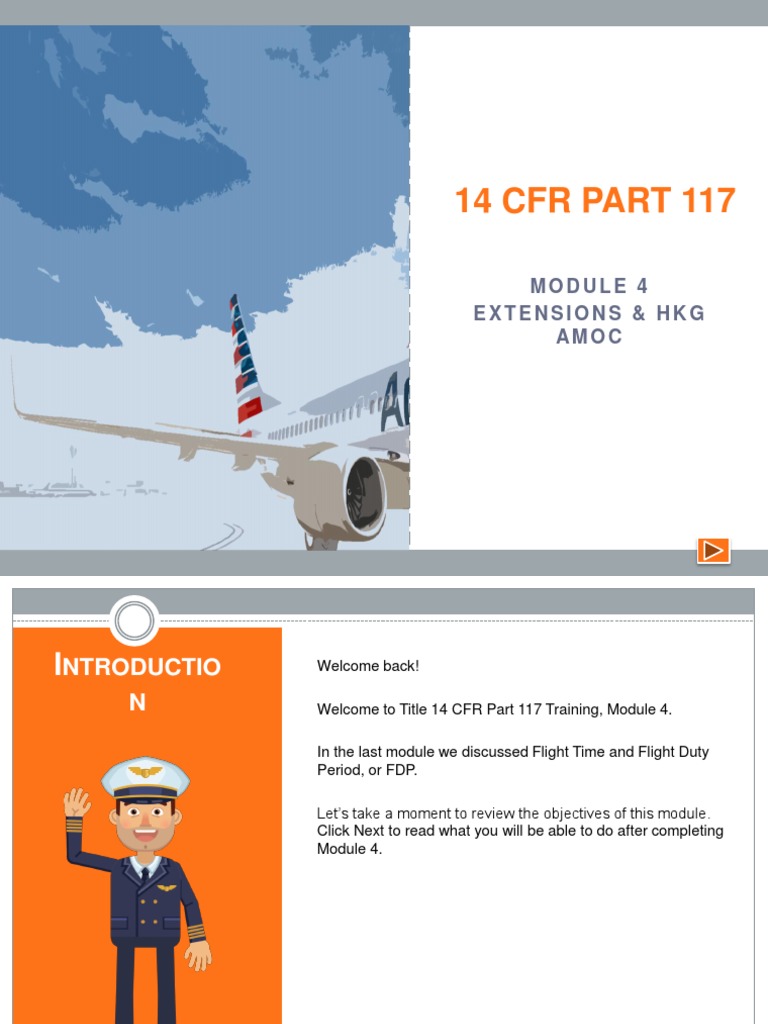 CFR Far 117 Module 4 | PDF | Airport | Flight