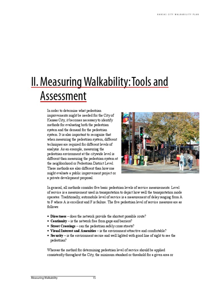 Pedestrian Accessibility and Attractiveness Indicators For Walkablity ...