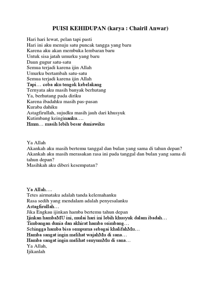 Puisi | PDF | Pengembangan Diri | Puisi