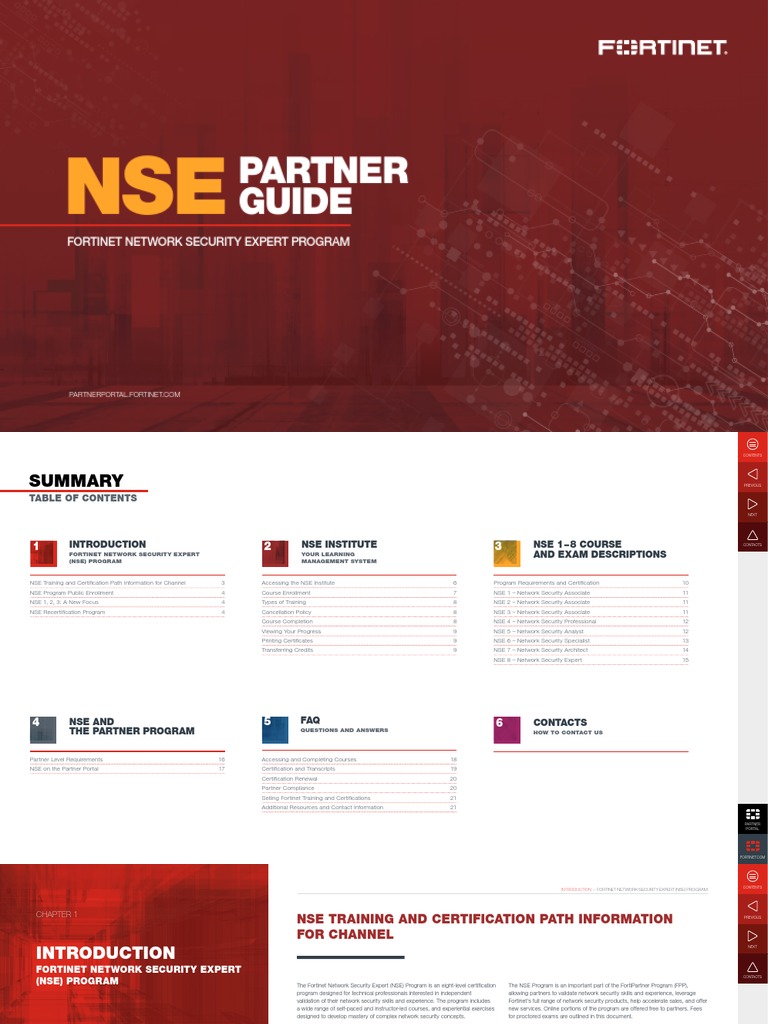Fortinet NSE Partner Guide 060318 | PDF | Computer Security | Security