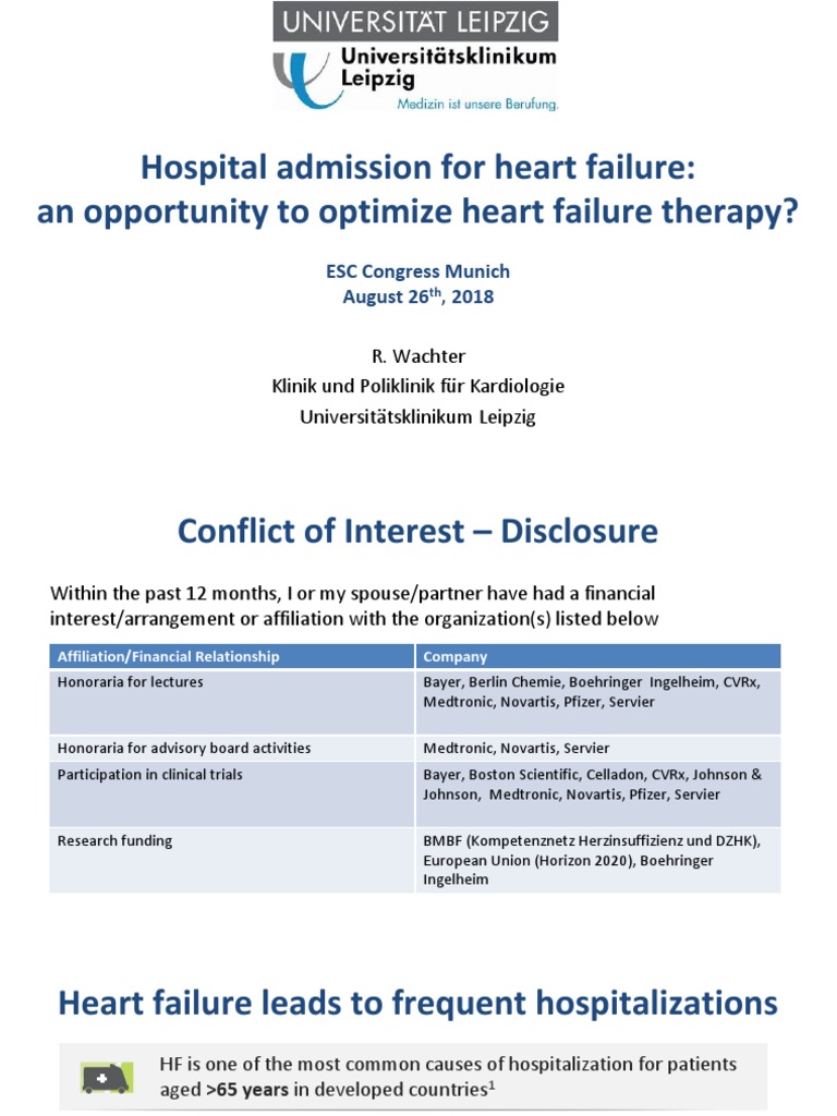 Hospital Admission For Heart Failure: An Opportunity To Optimize Heart ...