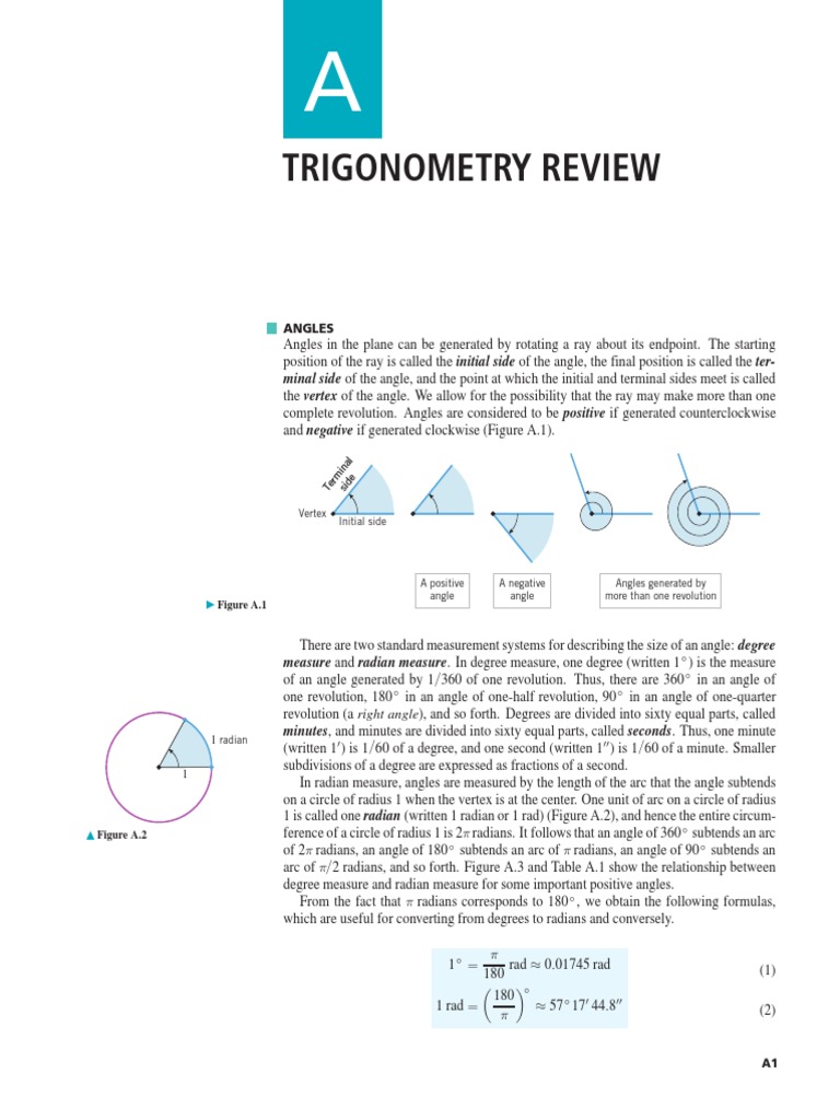 Trigonometry Review | PDF | Trigonometric Functions | Sine