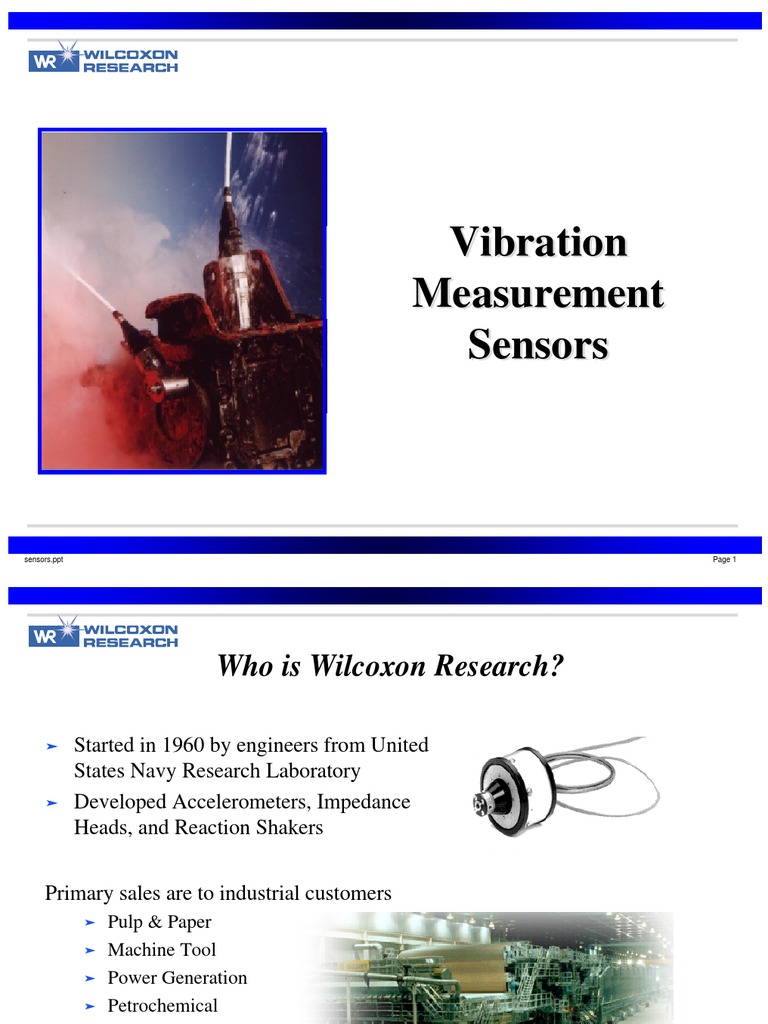 Vibration Sensors | PDF | Accelerometer | Sensor