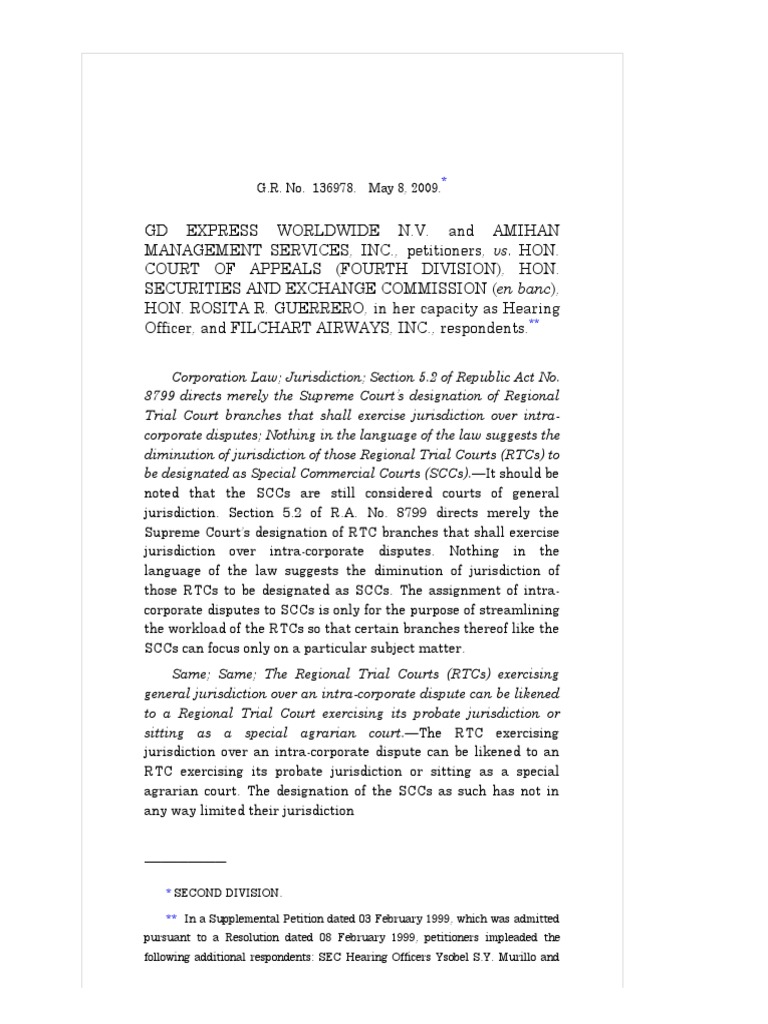 GD Express | PDF | Lawsuit | Jurisdiction