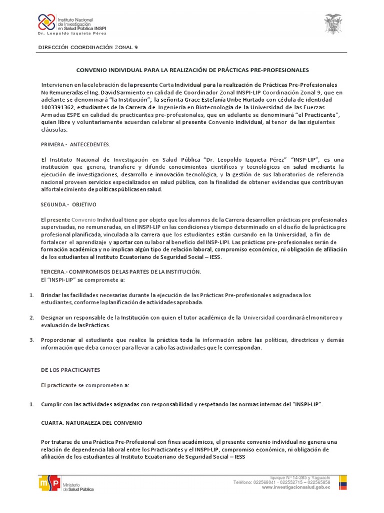 Formato Convenio | PDF | Institución | Planificación