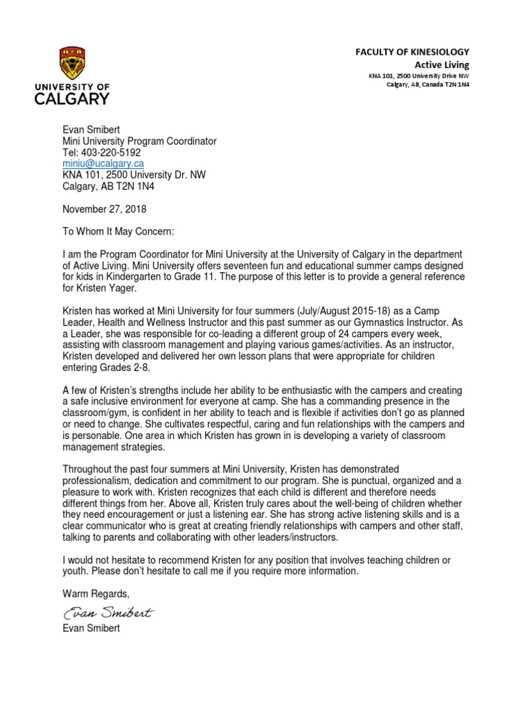 Evan-Reference Letter | PDF | Behavior Modification | Change