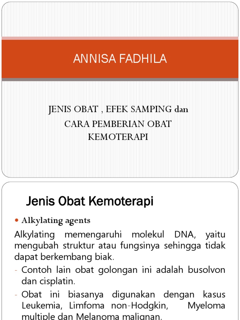 Obat Kemoterapi | PDF
