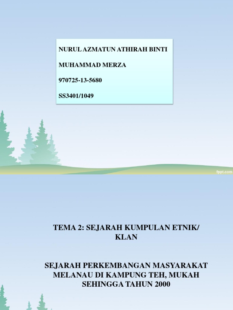 Azmatun Contoh Pembentangan Sejarah | PDF