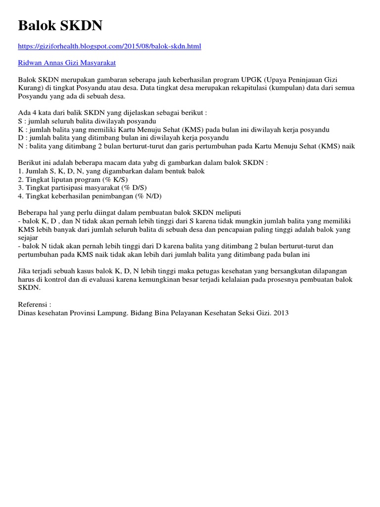 Balok SKDN | PDF