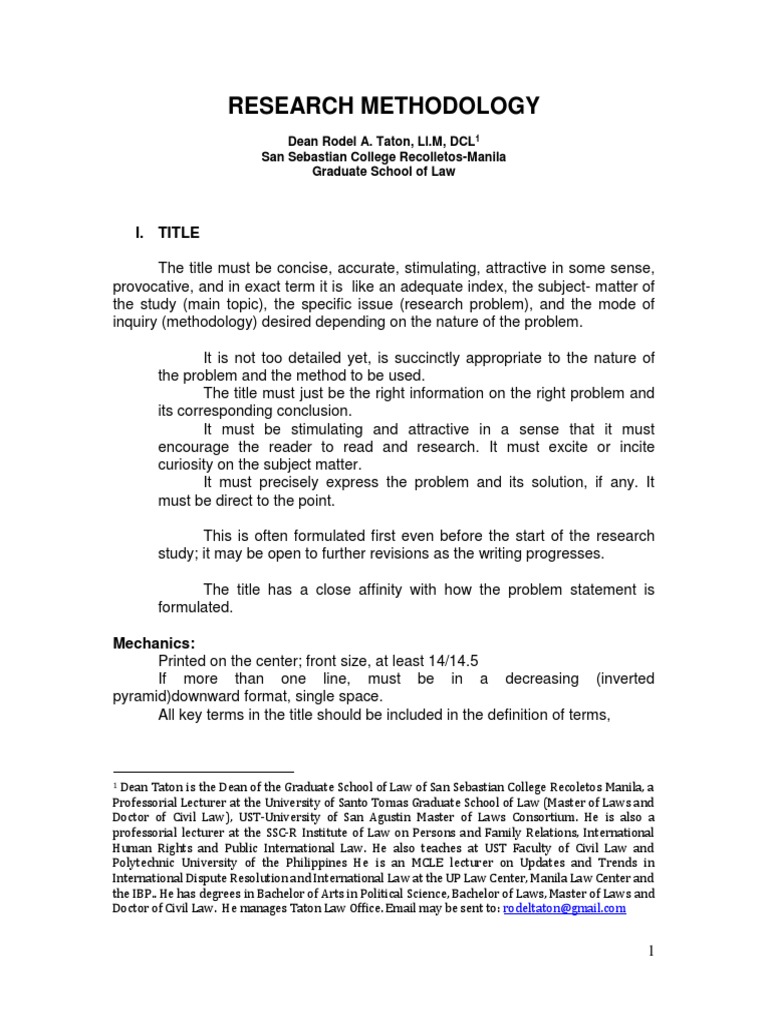 Research Methods Handouts - SSCR | Download Free PDF | Thesis ...