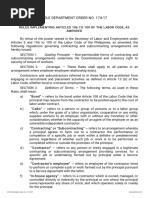 DO 174 17 Rules Implementing Articles 106 To 109 of The Labor Code As ...