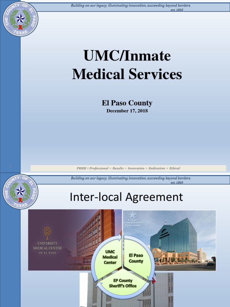 UMC Inmate Medical Services | PDF | Prison | Health Care