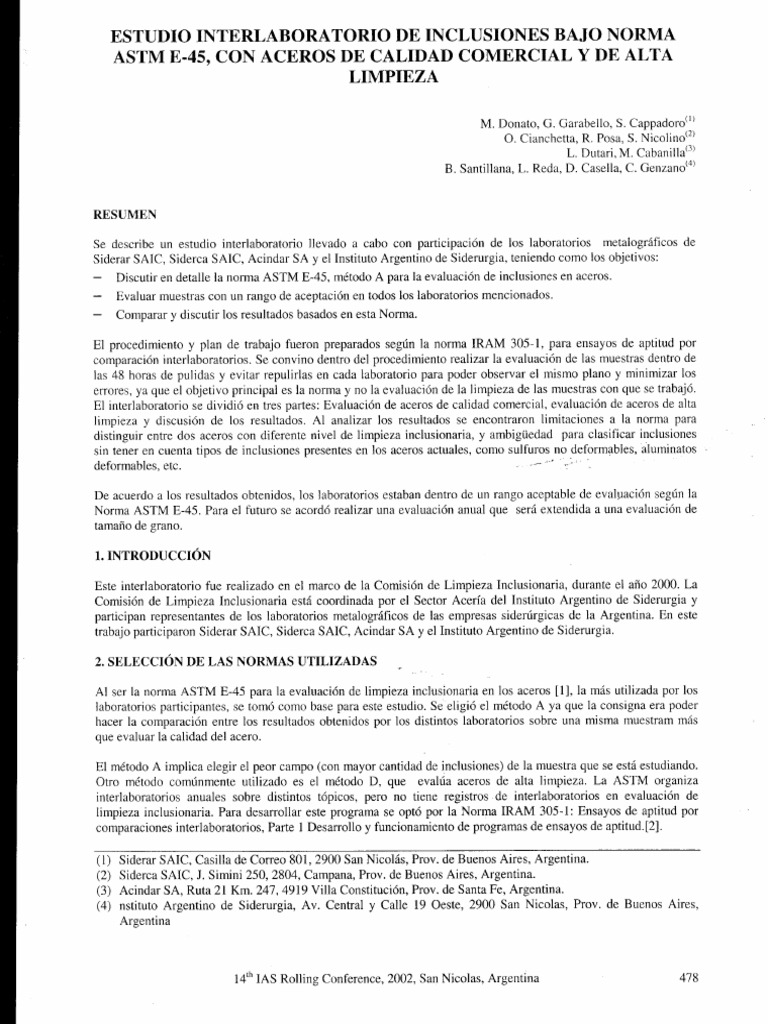 Astm E45 PDF | PDF