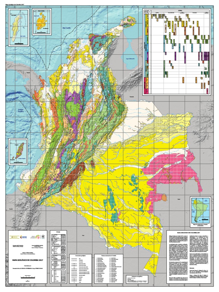Mapa Geológico Colombia 1 200.000 PDF | Rocas | Geología