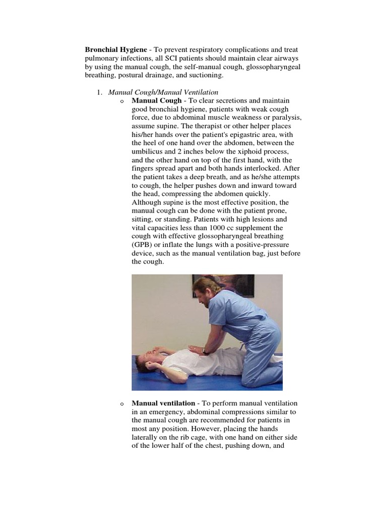 Postural Drainage | PDF | Lung | Thorax