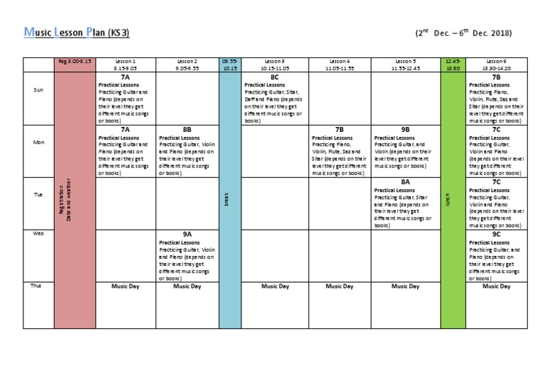 KS3 Music Lesson Plan Dec 2018 | PDF | Music Production | Sound