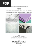 Gypsum Board Manufacturing Process | PDF | Drywall | Plaster