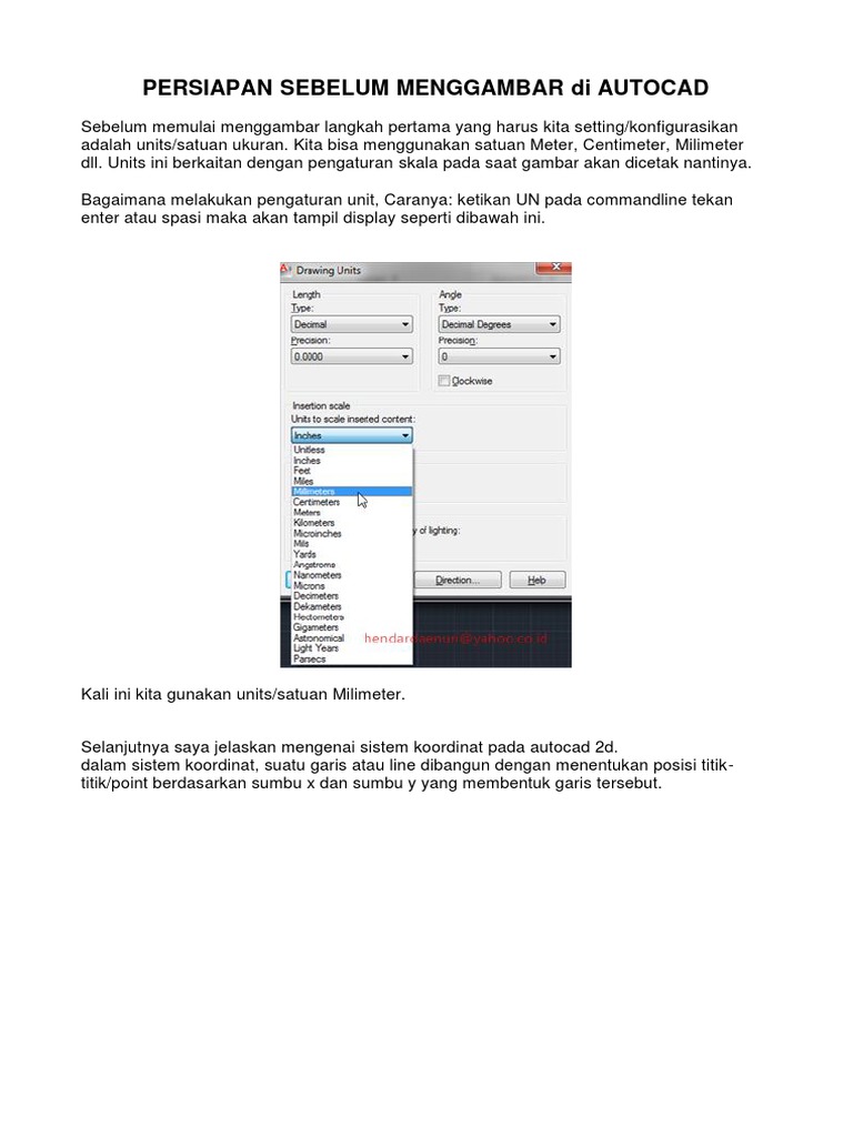 Persiapan Sebelum Menggambar Di Autocad | PDF | Metode & Bahan Ajar