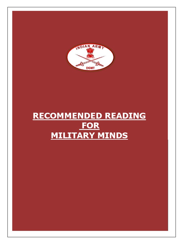 Recommended Reading FOR Military Minds | PDF | On War | Maneuver Warfare