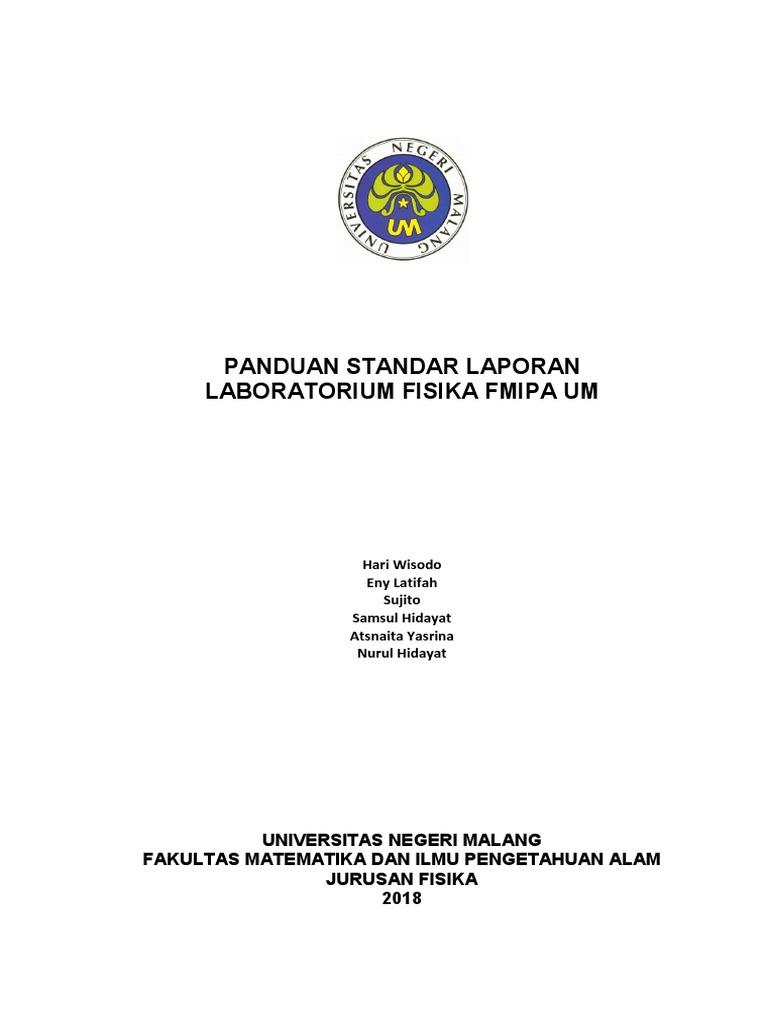 Panduan Penulisan Laporan Praktikum | PDF