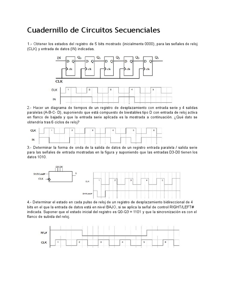 Circuitos Secuenciales | PDF | Ingenieria Eléctrica | Tecnología de información y comunicaciones