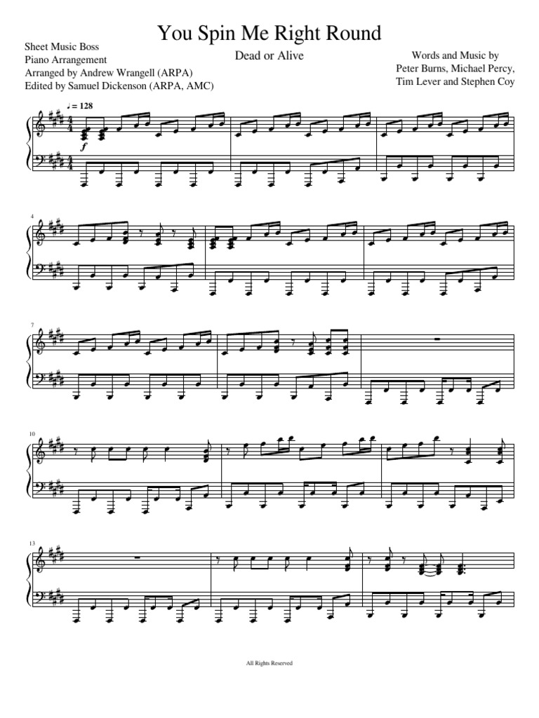 You Spin Me Right Round | PDF | Electronic Music | Performing Arts