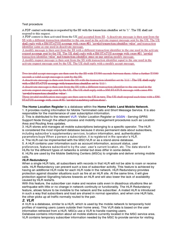 Sample PDP and HLR | PDF | Telecommunications | Digital Technology